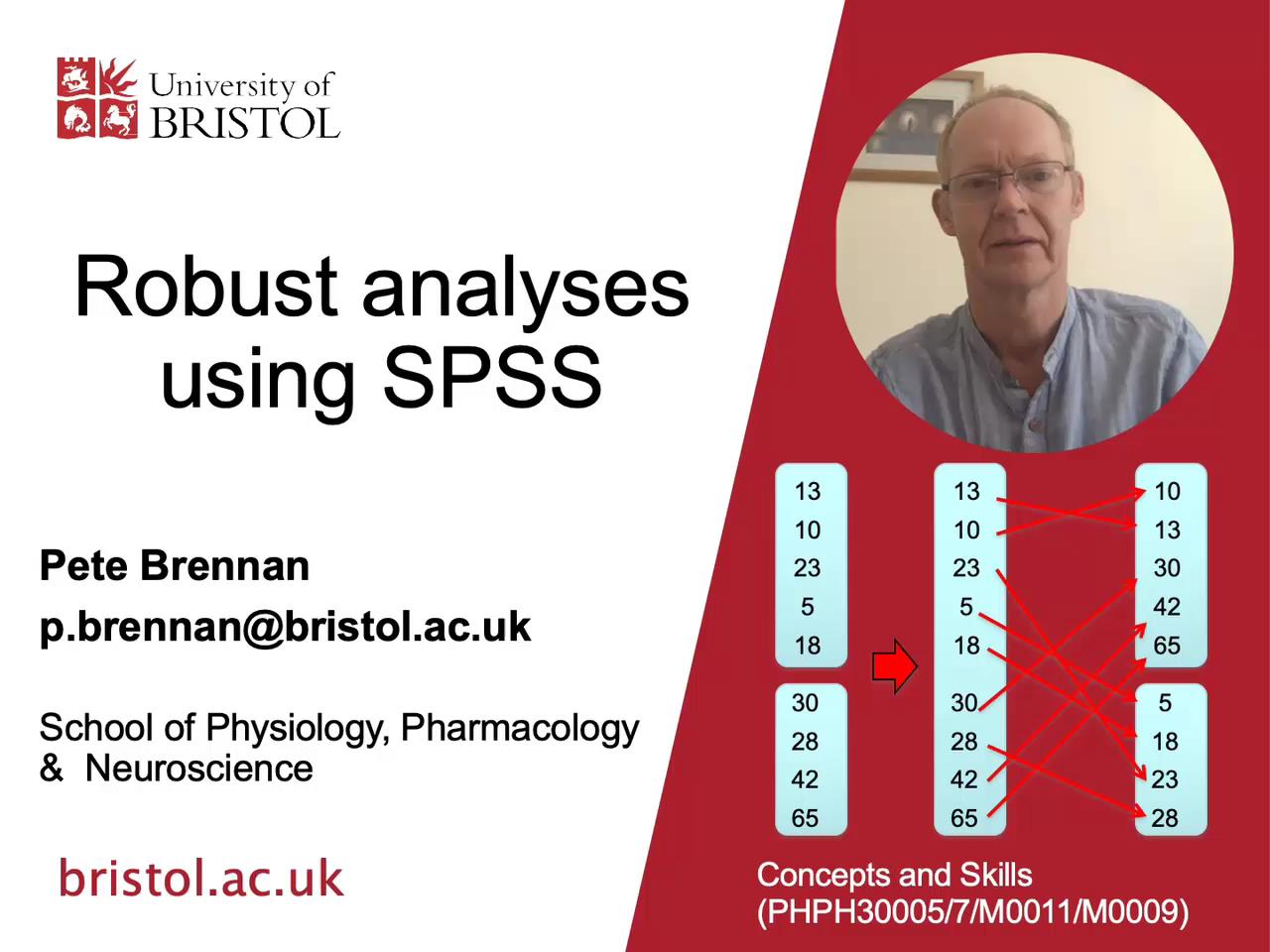 Robust analyses using SPSS