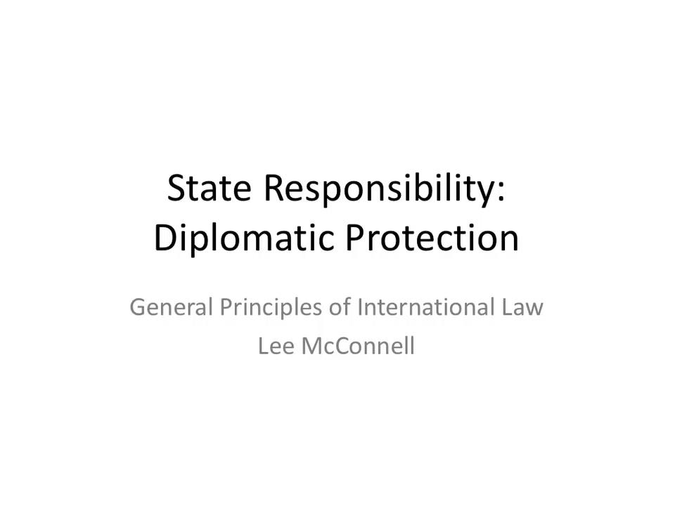 Diplomatic Protection
